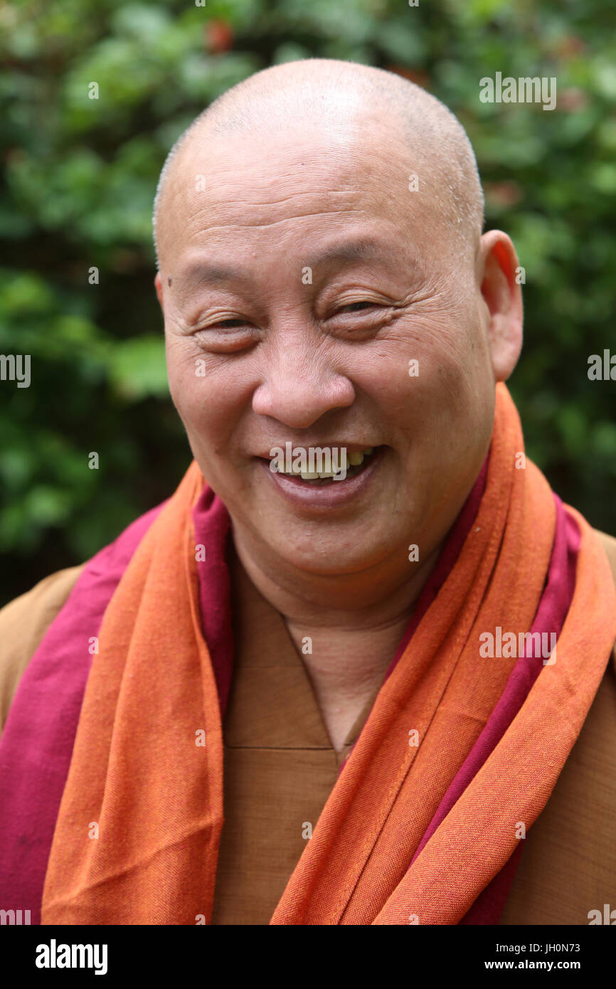 Monk at the Ramakrishna vedantic center. Gretz. France Stock Photo - Alamy