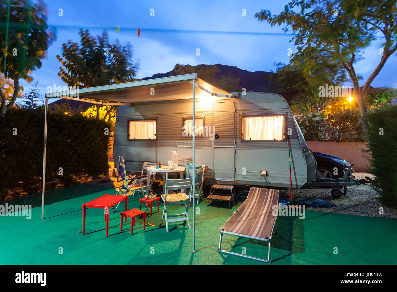 Camping and caravan hi-res stock photography and images - Alamy