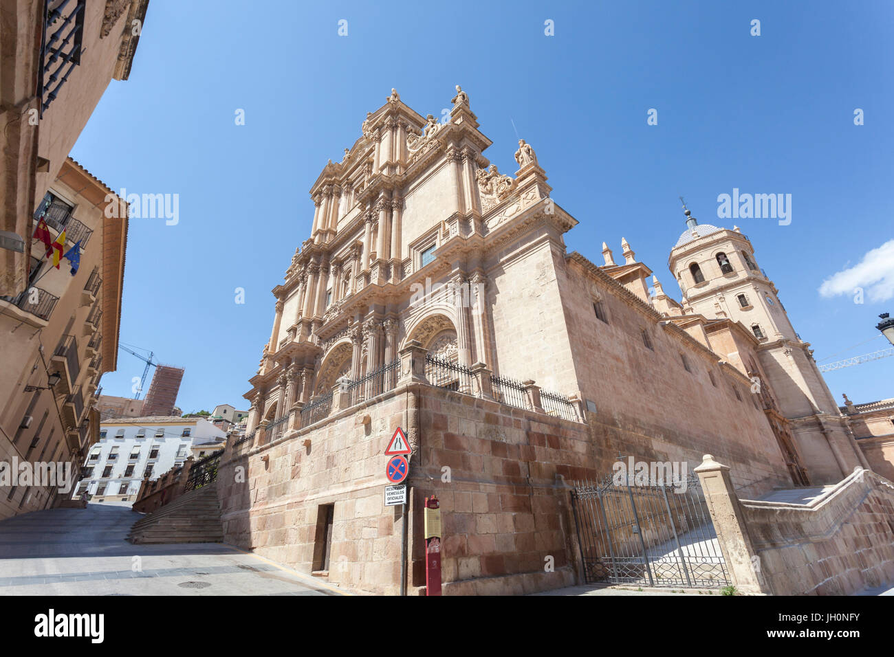 Ancient cathedral of Saint Patrick in the historic city of Lorca ...