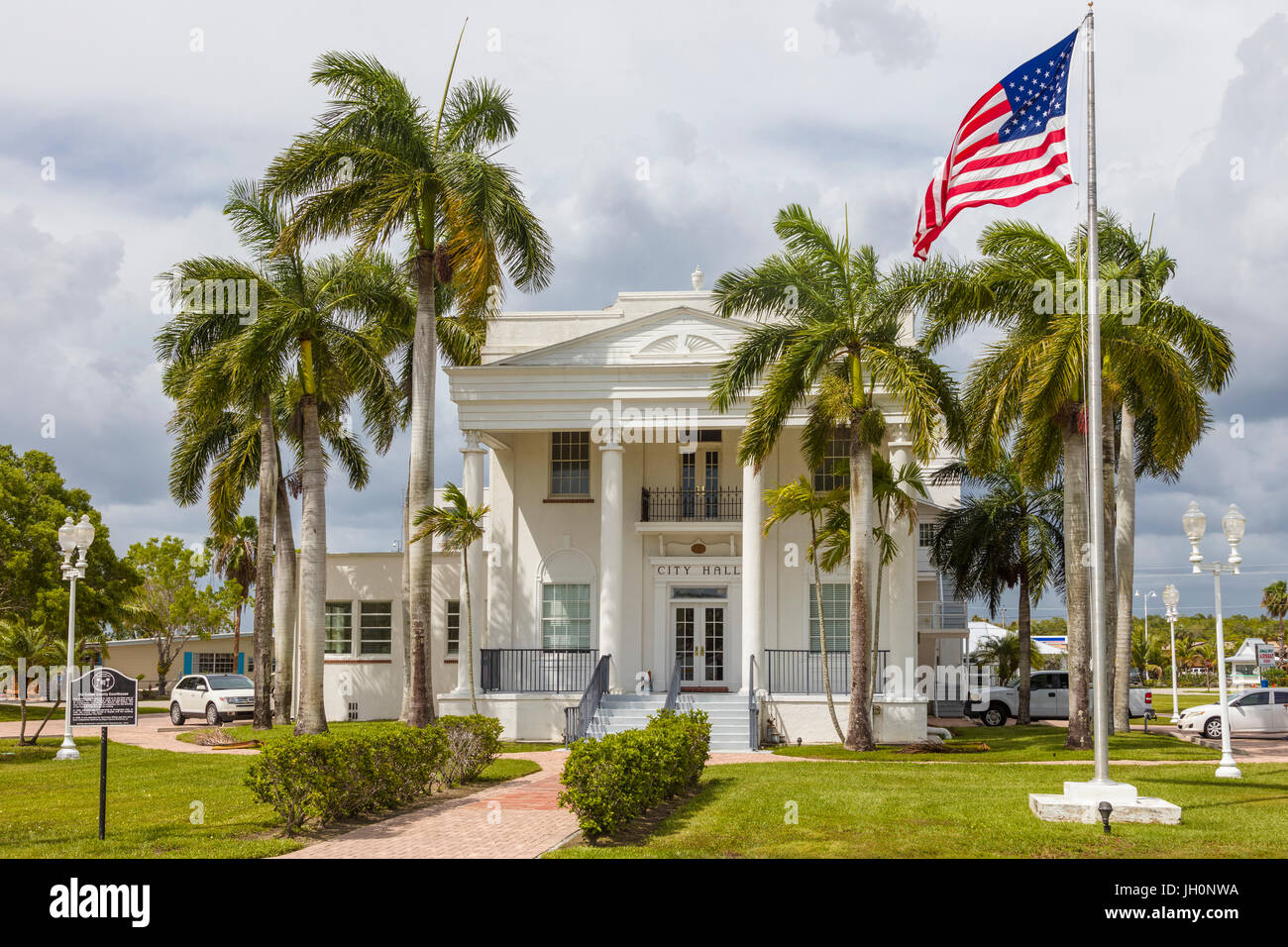 Old Collier County Courthouse built in 1928 in Everglades City in ...