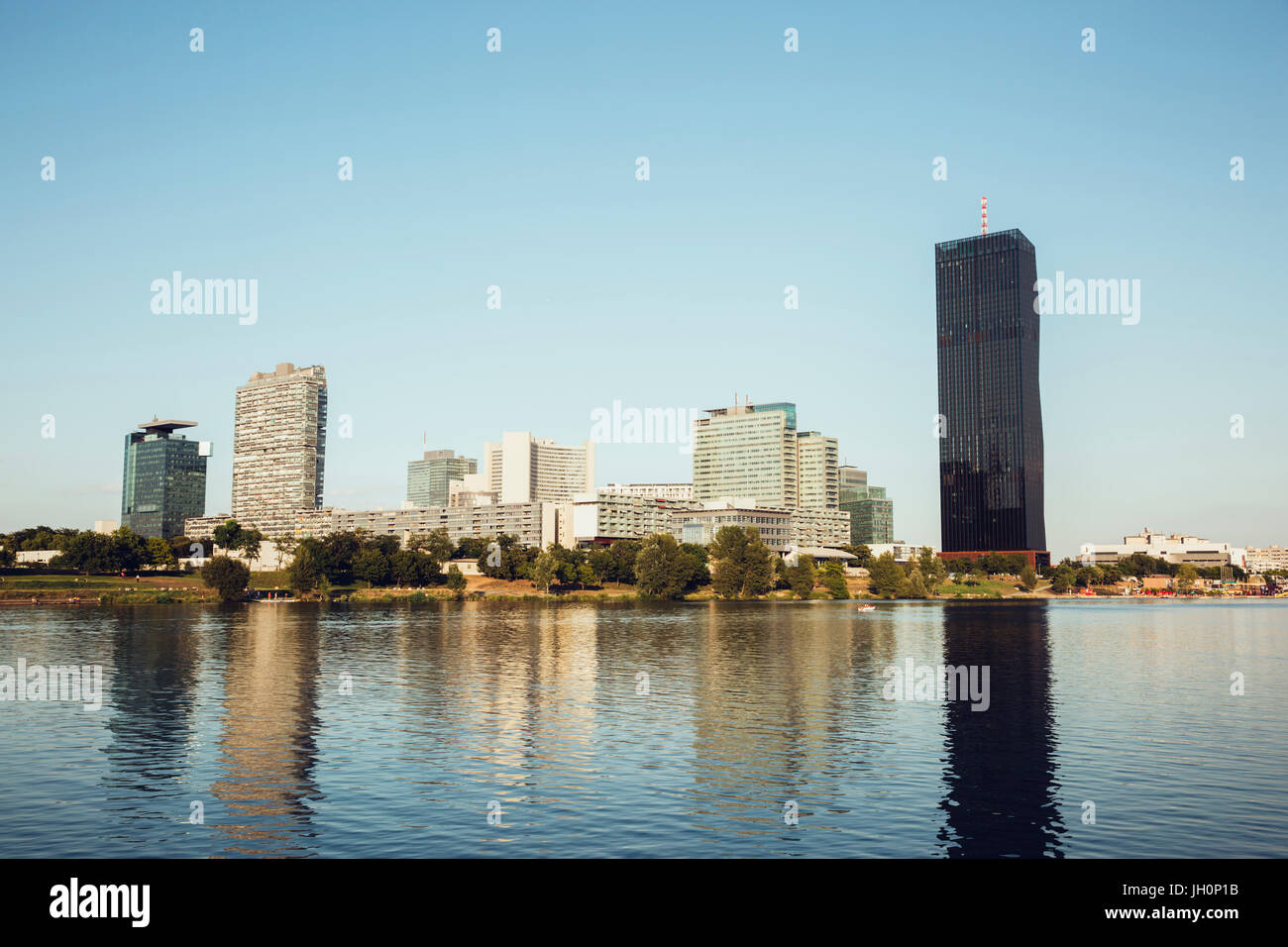 Donau City, DC Tower, Vienna, Austria Stock Photo - Alamy