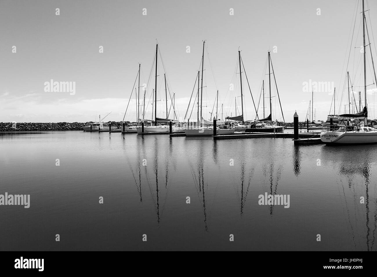 Sailing boats in st Black and White Stock Photos & Images - Alamy