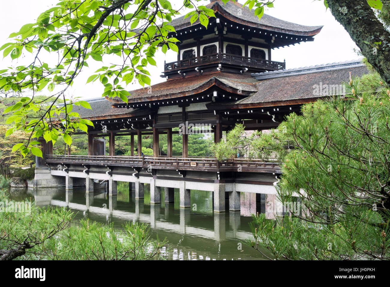 heian, jingu, taihei-kaku, bridge hall Stock Photo - Alamy