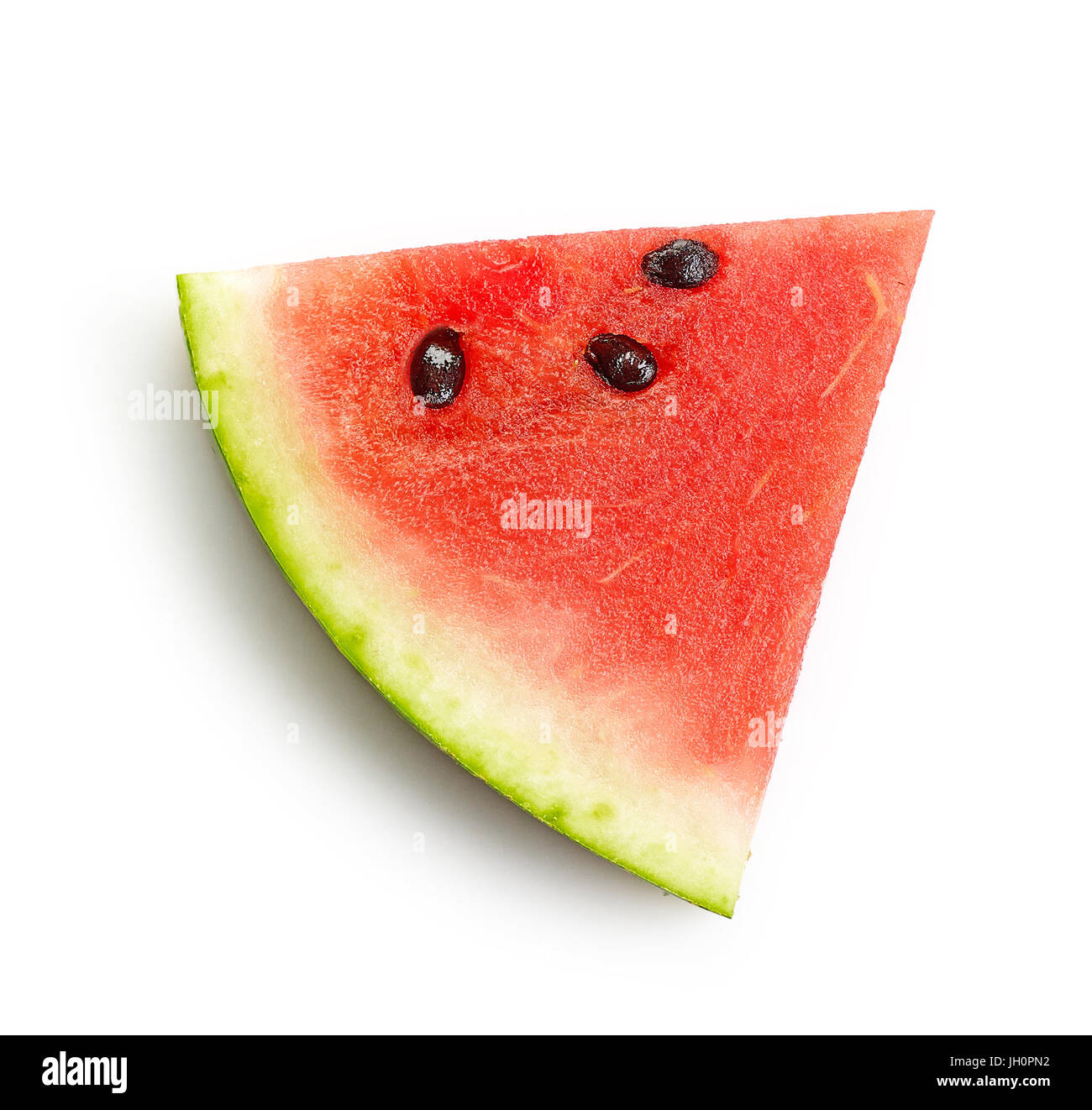 piece of watermelon isolated on white background, top view Stock Photo ...