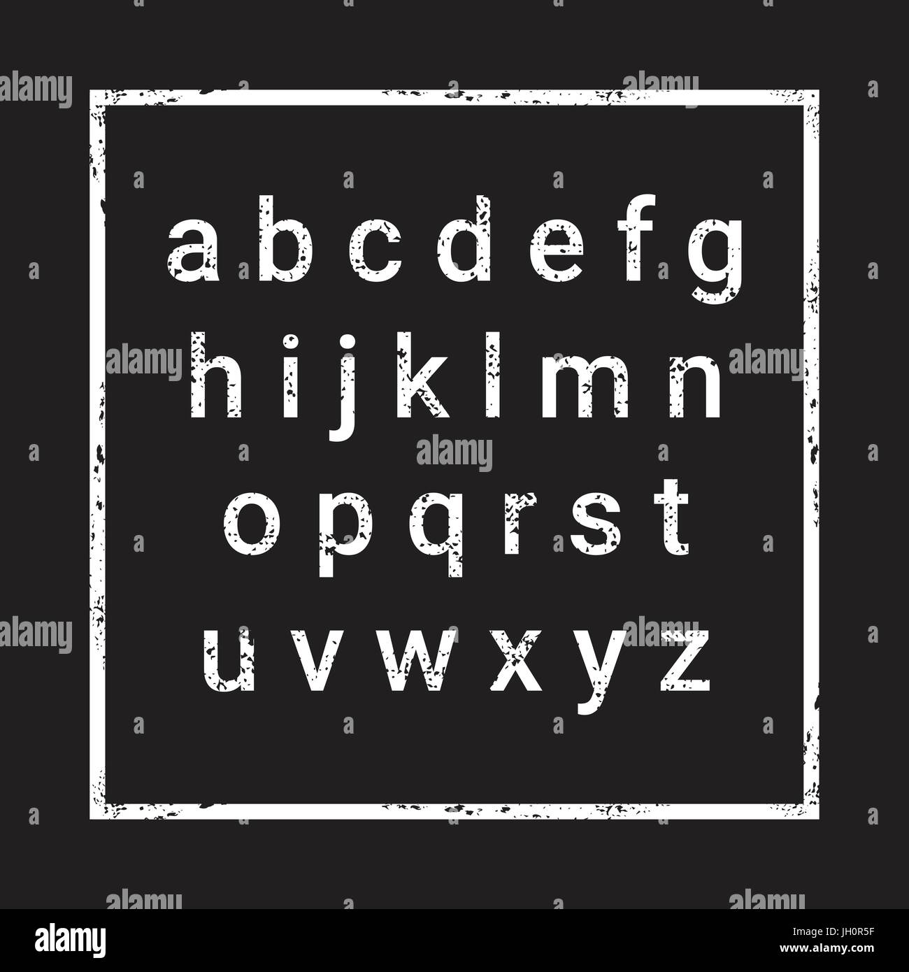 Alphabet Letters Set Over Grunge Textured Background Stock Vector Image ...