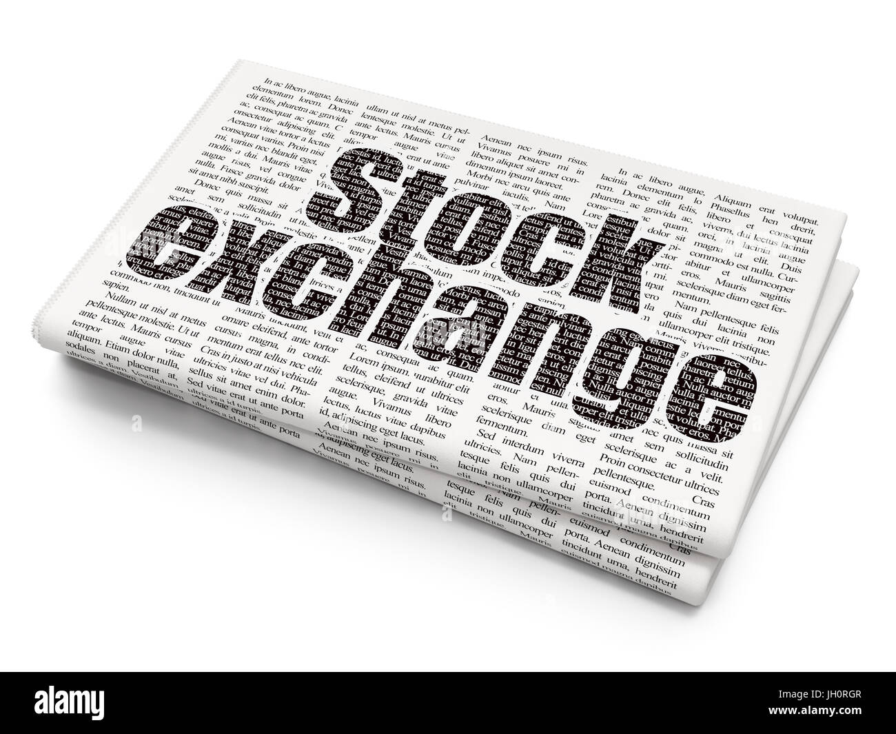 Finance concept: Stock Exchange on Newspaper background Stock Photo - Alamy