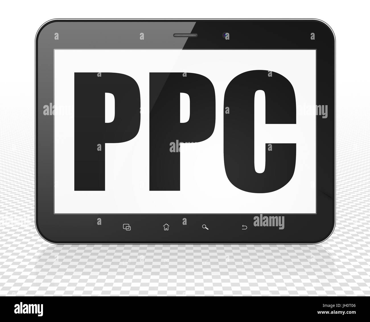 Advertising concept: Tablet Pc Computer with PPC on display Stock Photo ...