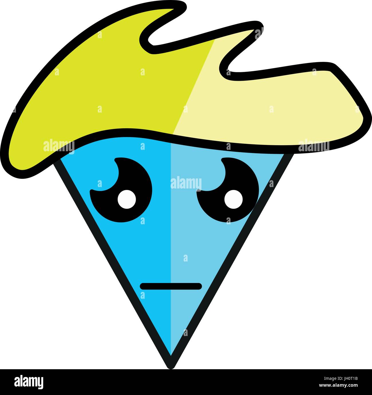 Triangle face serious Stock Vector Image & Art - Alamy