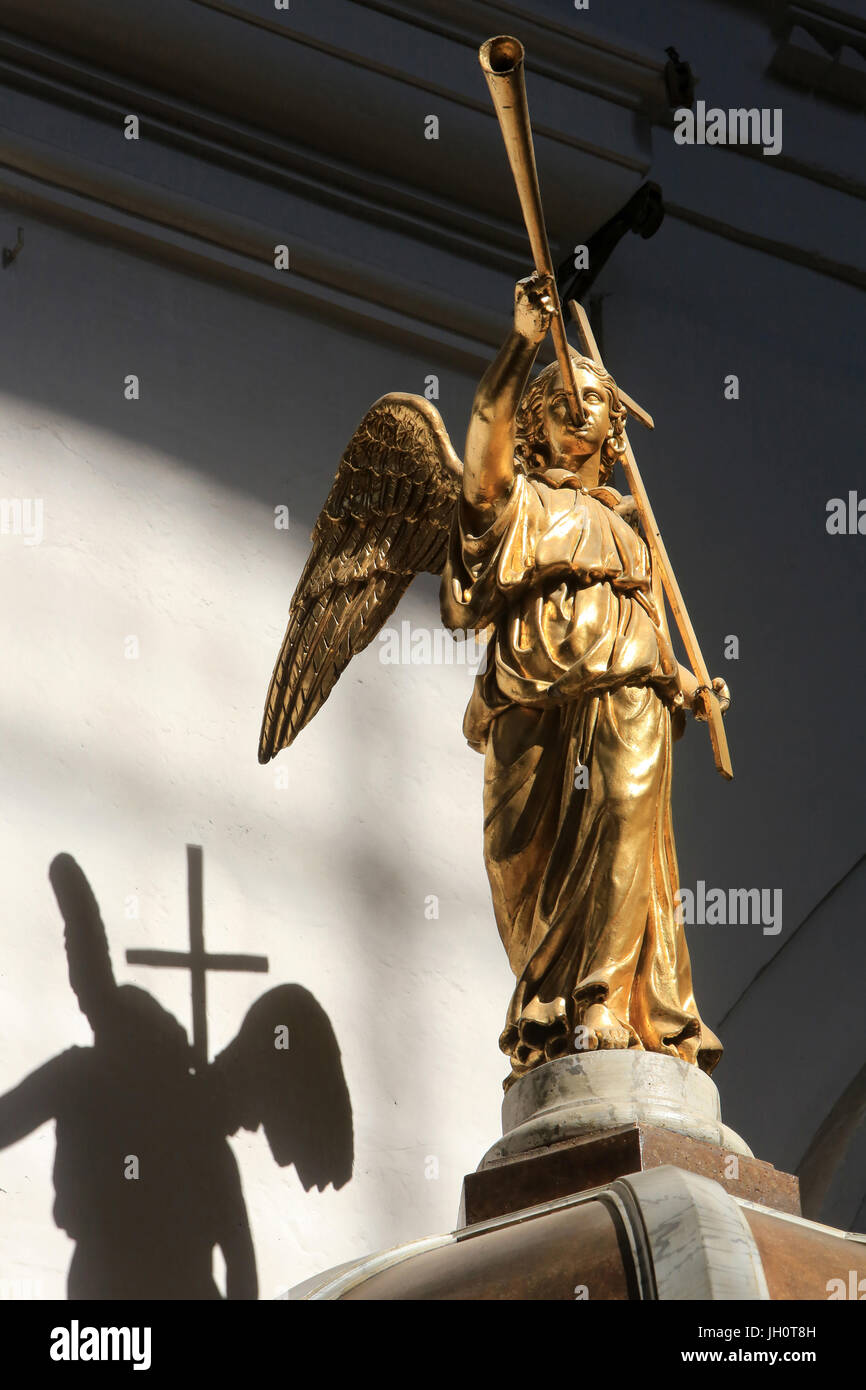 Angel. Statue. St. Bruno's church. Lyon. France Stock Photo - Alamy