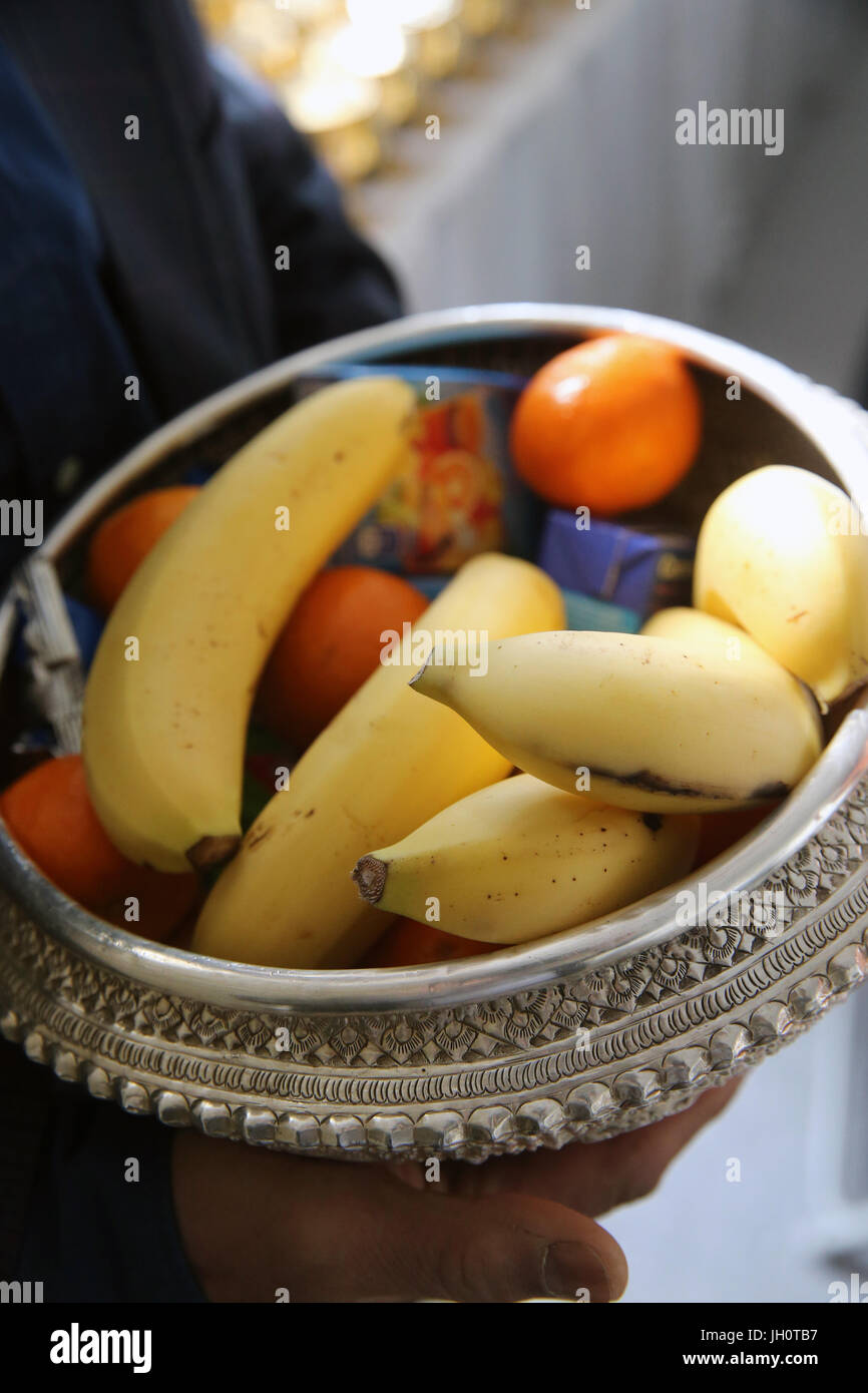 Buddhist altar food offerings hi-res stock photography and images - Alamy