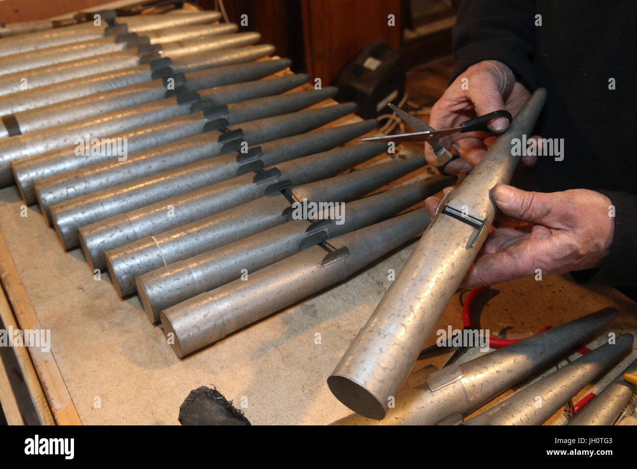 Restoration of Saint Gervais baroque church. Pipe organ repair. France ...