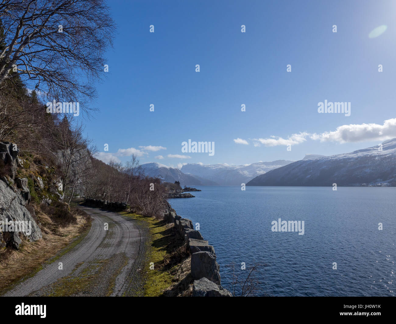 Norwegian fjords on a lovely spring-day Stock Photo - Alamy