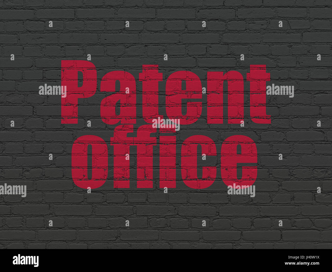 Law concept: Patent Office on wall background Stock Photo - Alamy