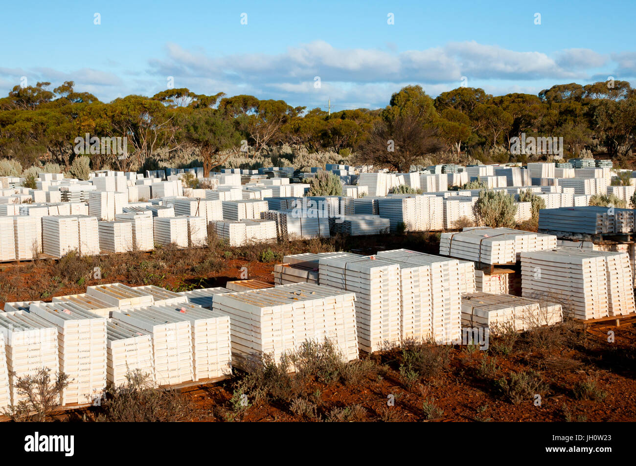 Mining Rock Core Yard Stock Photo - Alamy