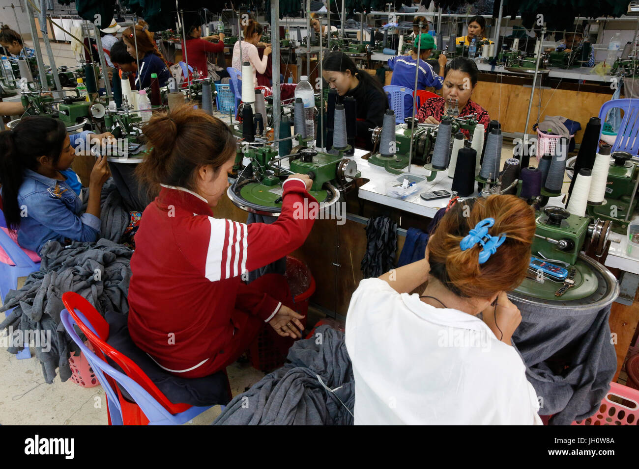Textile factory run by the catholic church in Battambang, Cambodia ...
