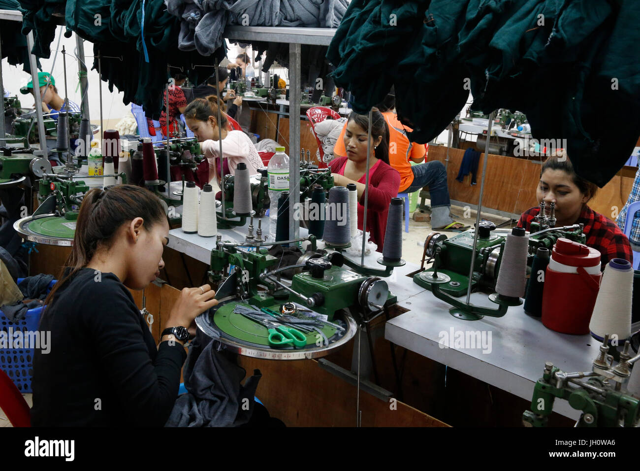 Textile factory run by the catholic church in Battambang, Cambodia ...