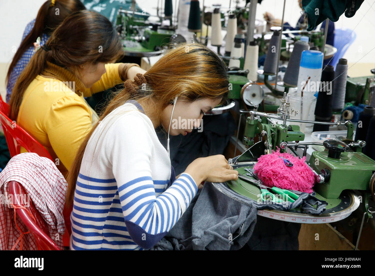 Textile factory run by the catholic church in Battambang, Cambodia ...
