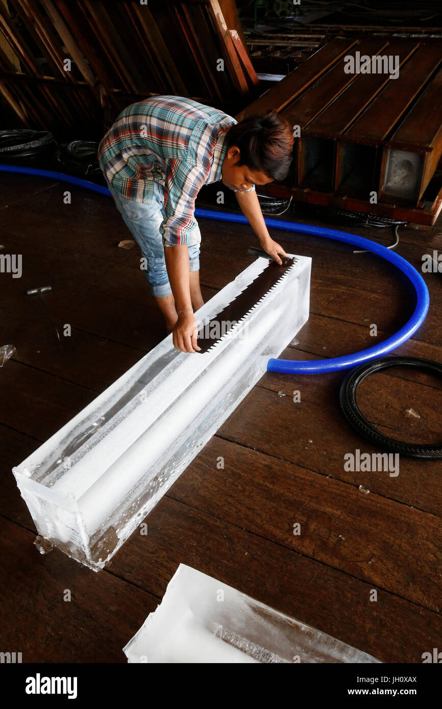 Ice factory in Battambang. Cambodia Stock Photo - Alamy