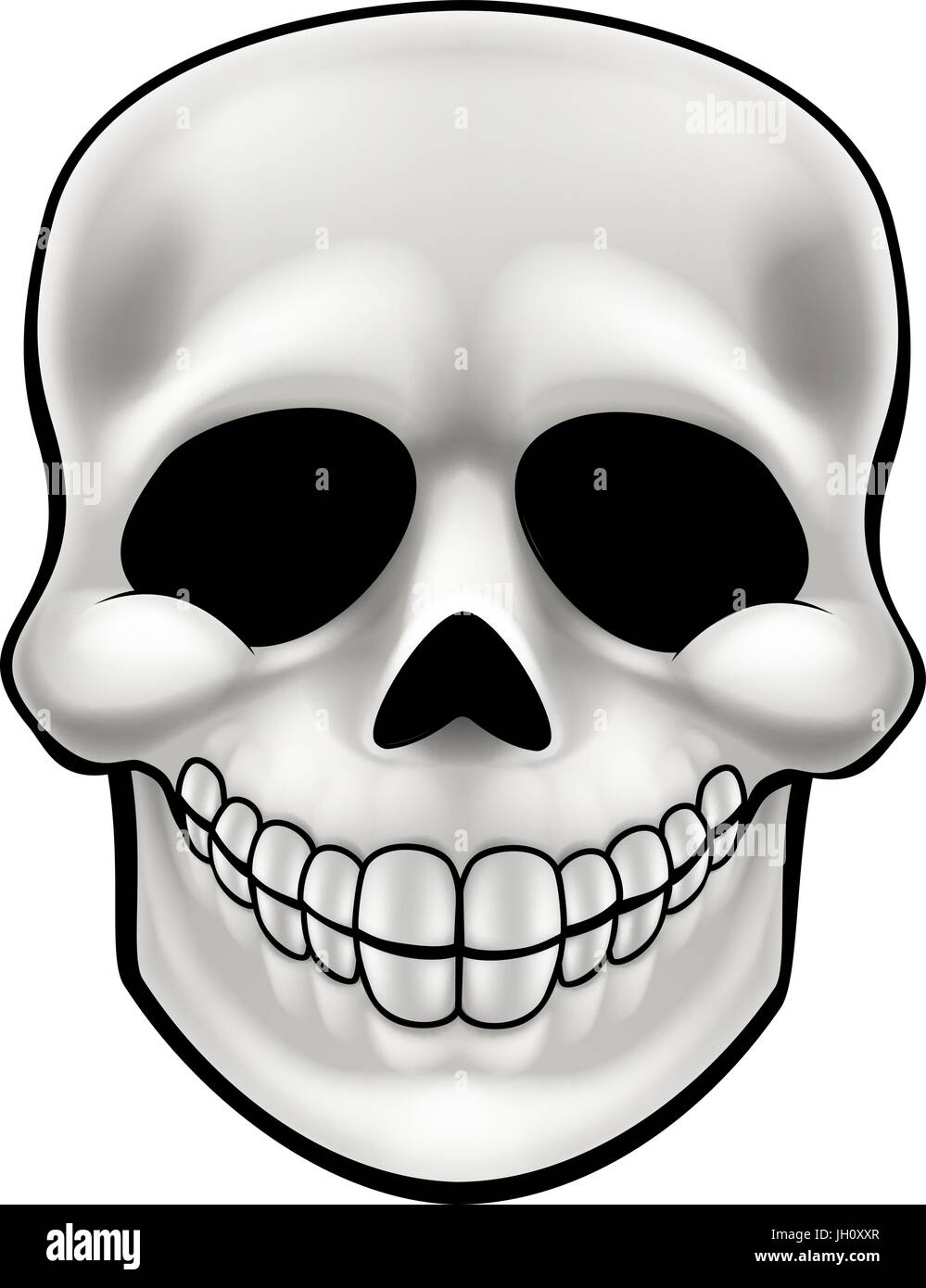 Cartoon skull hi-res stock photography and images - Alamy