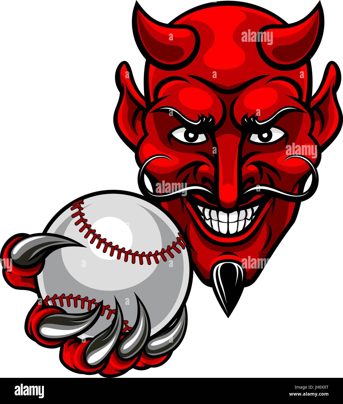 Devil Baseball Sports Mascot Stock Vector Image & Art - Alamy