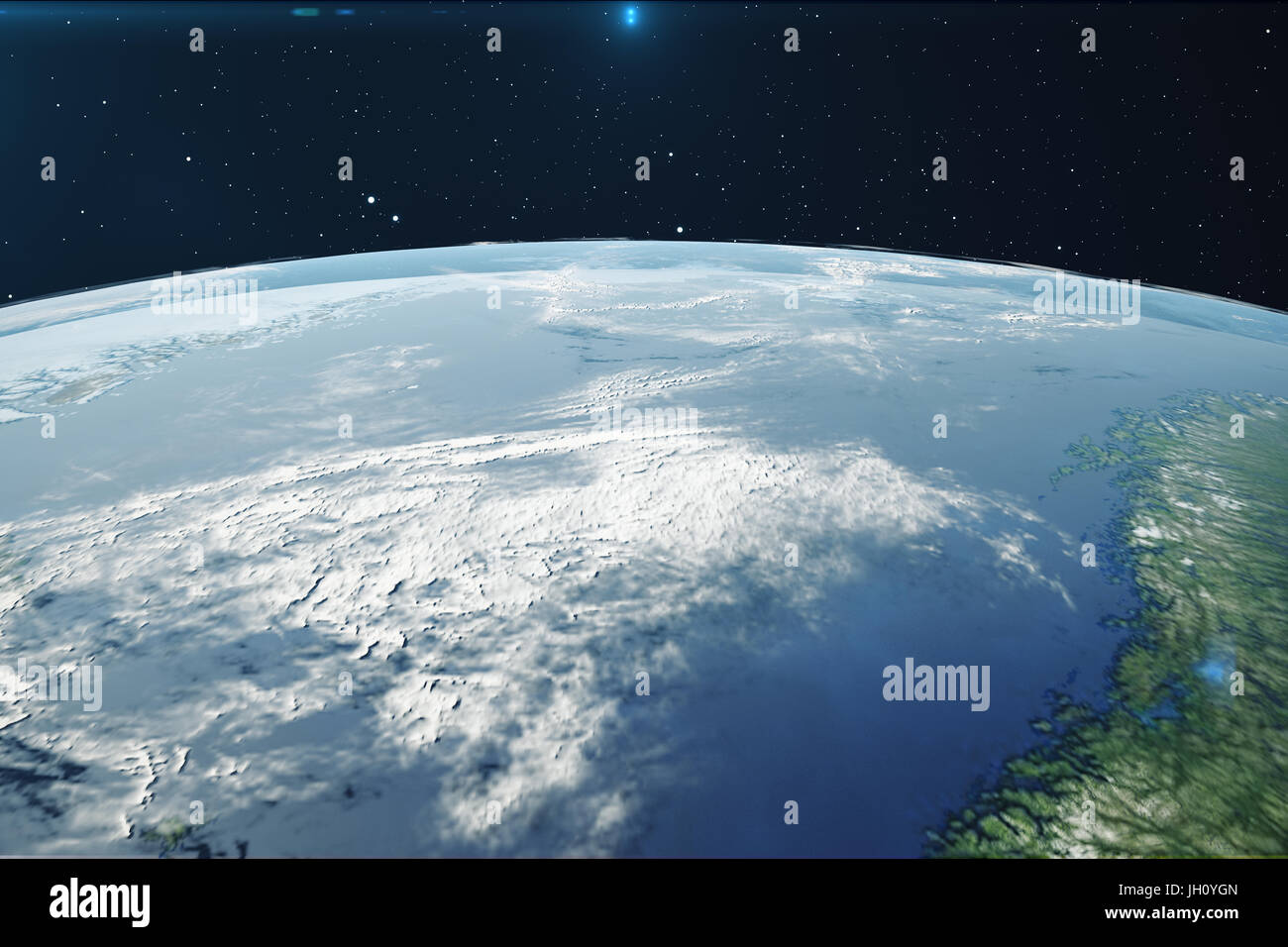 Globe view from north pole hi-res stock photography and images - Alamy