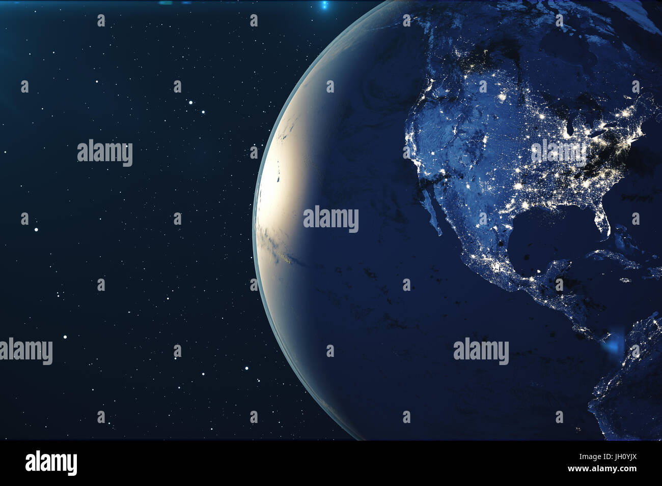 Globe view from north pole hi-res stock photography and images - Alamy