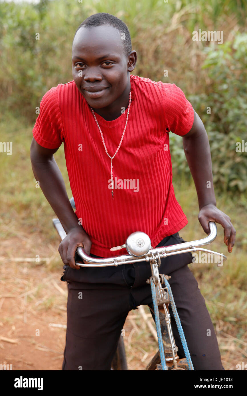 Ugandan catholic boy. Uganda Stock Photo - Alamy