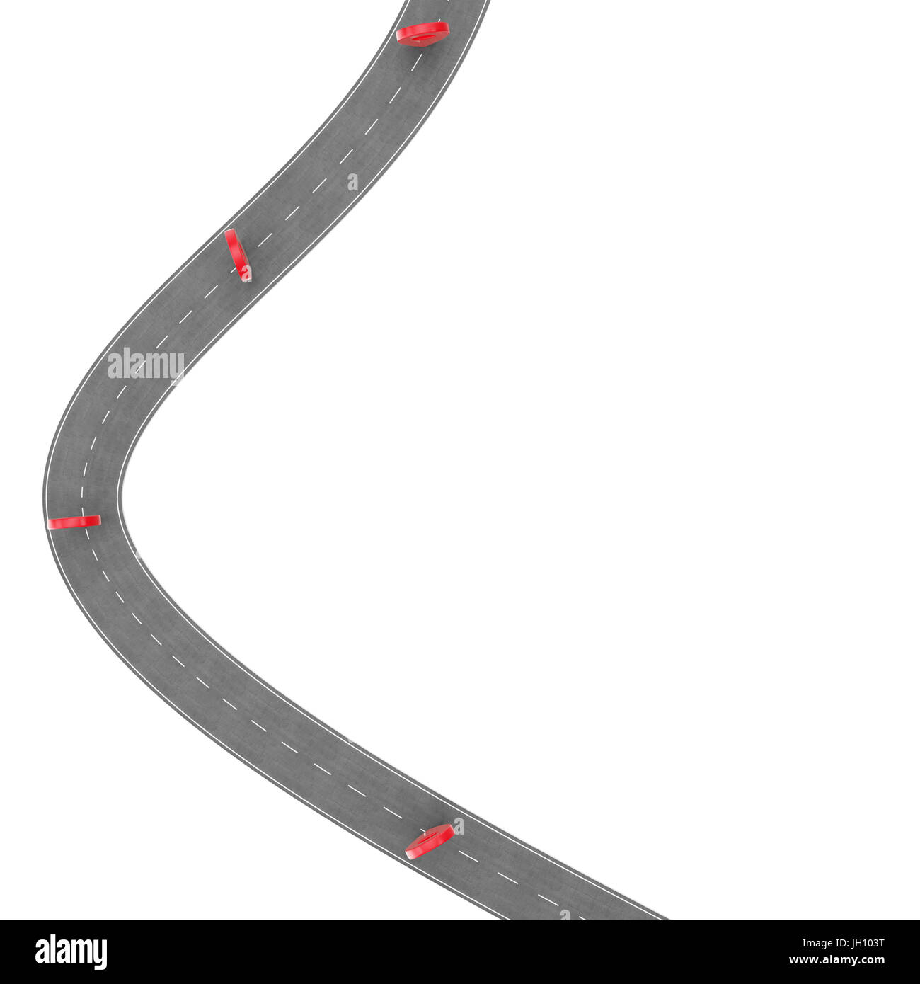 Road infographic with pin pointer. Navigation concept with pin pointer ...