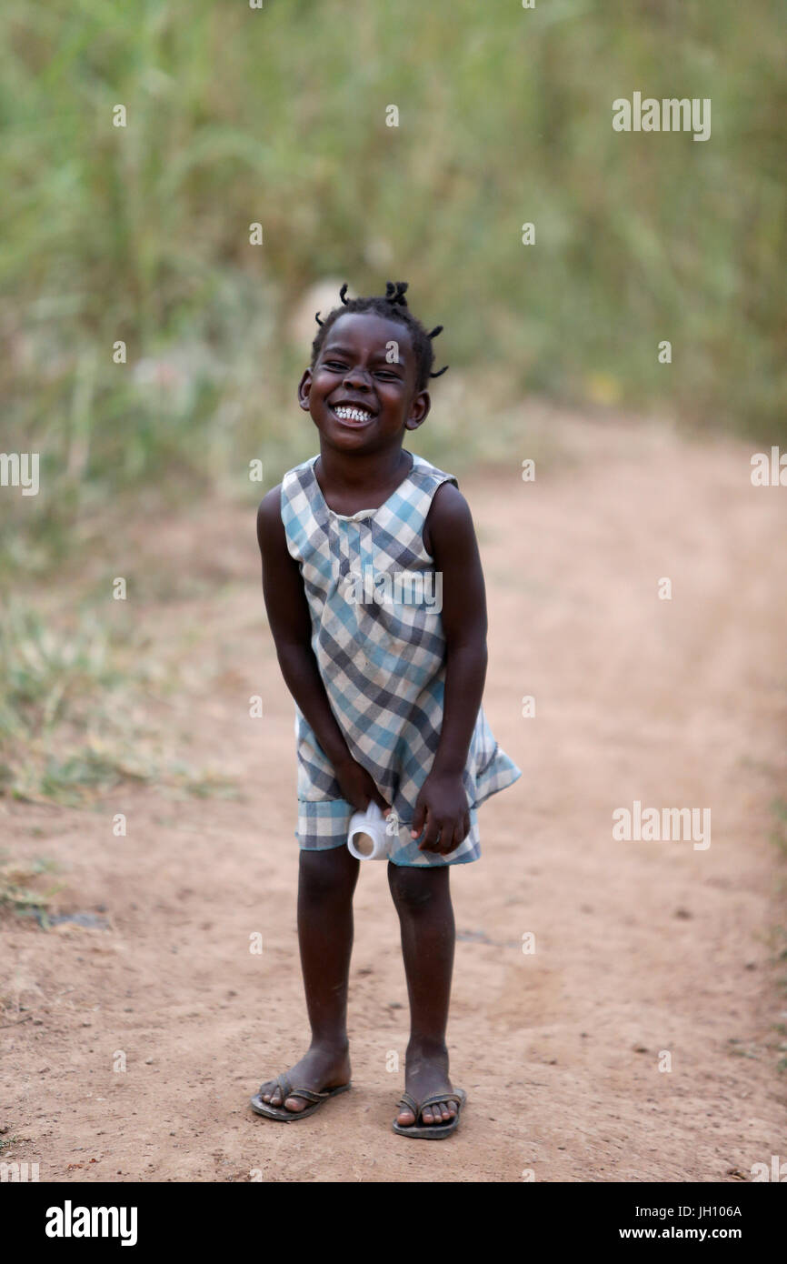Ugandan child making faces. Uganda Stock Photo - Alamy