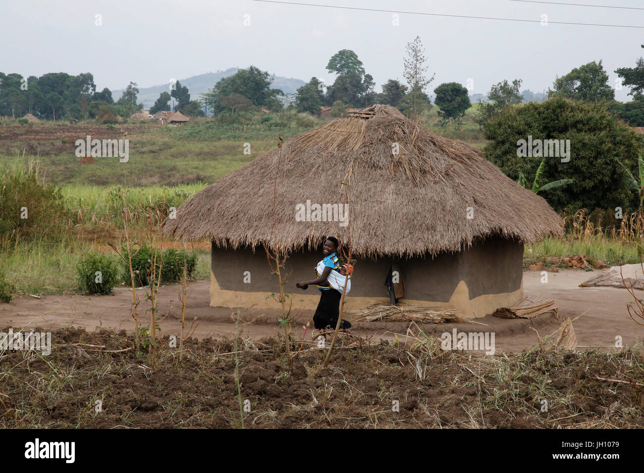 Ugandan village. Uganda Stock Photo - Alamy