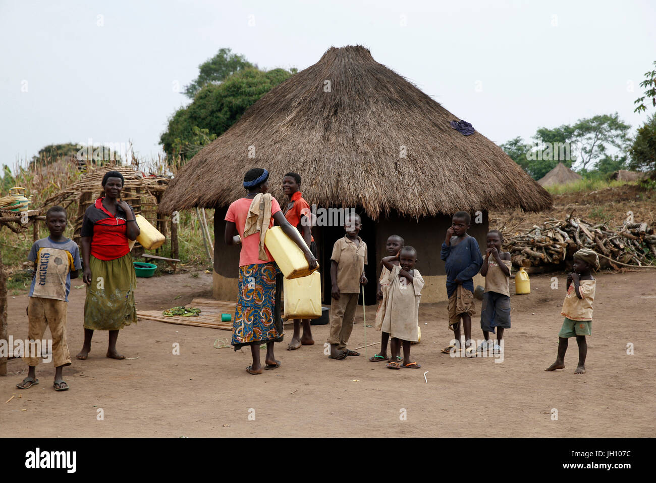 Ugandan village. Uganda Stock Photo - Alamy