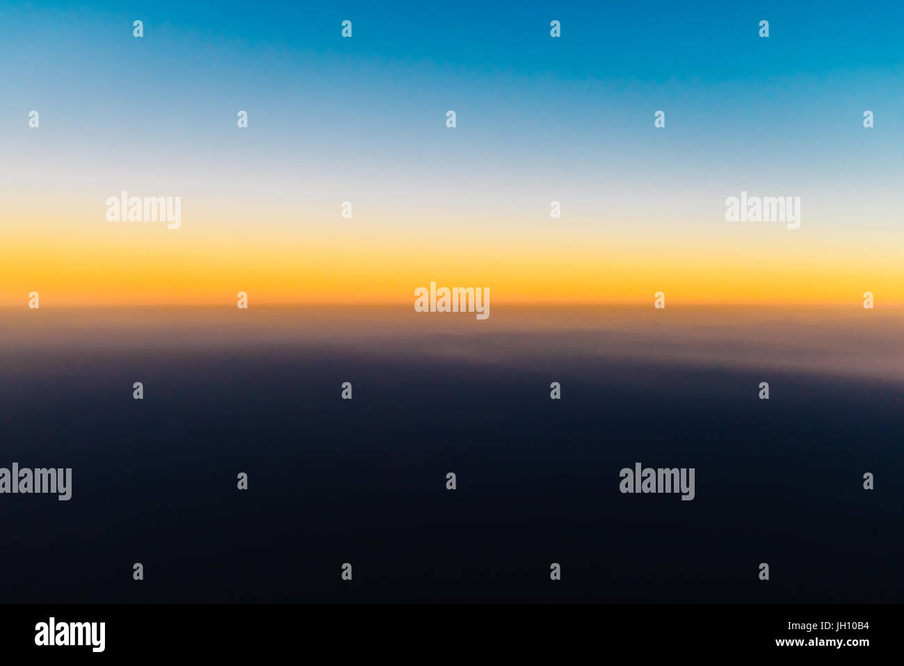 Aerial Photo Of Ocean Sunset Stock Photo - Alamy