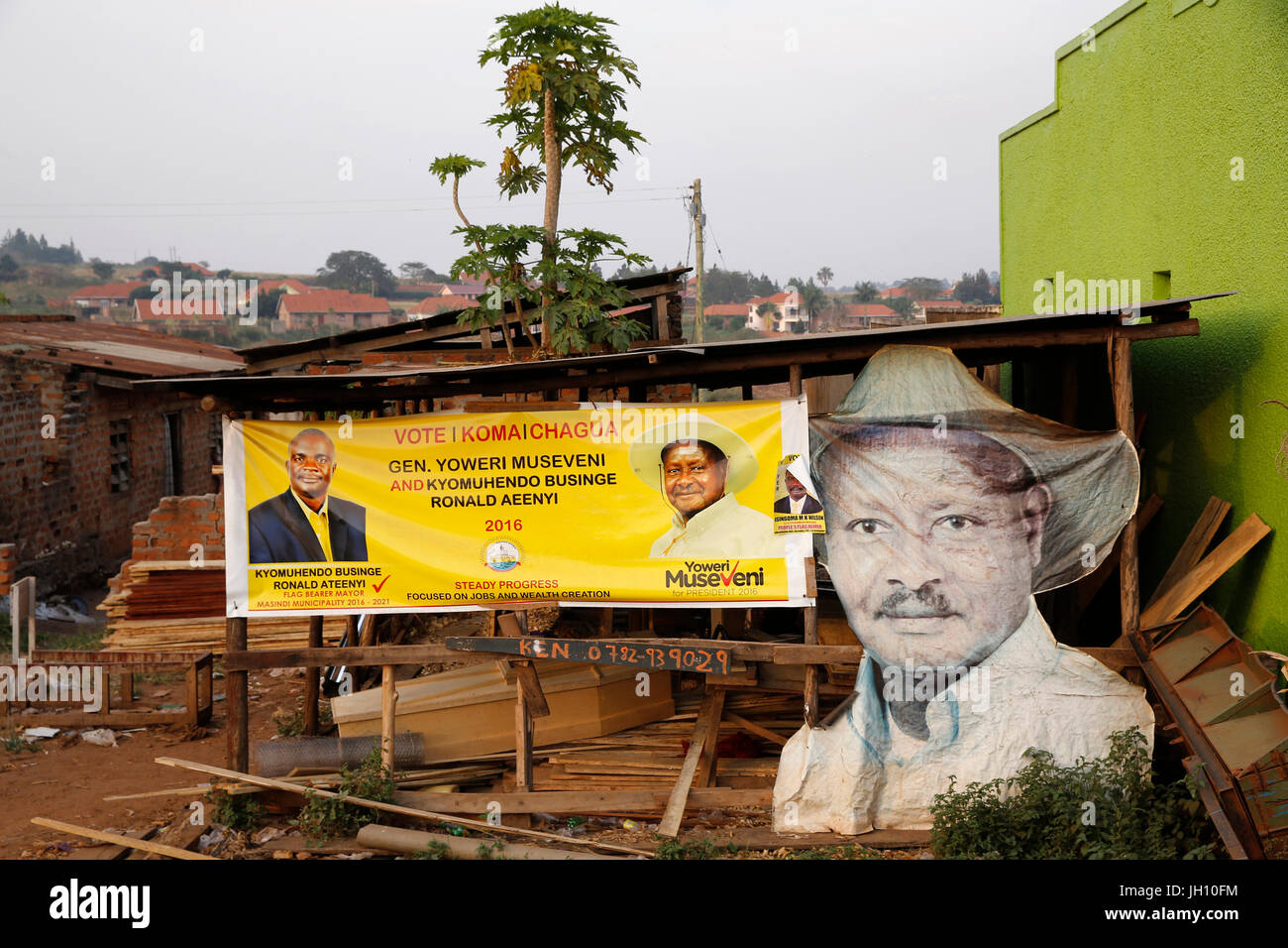 Election propaganda. Uganda Stock Photo - Alamy