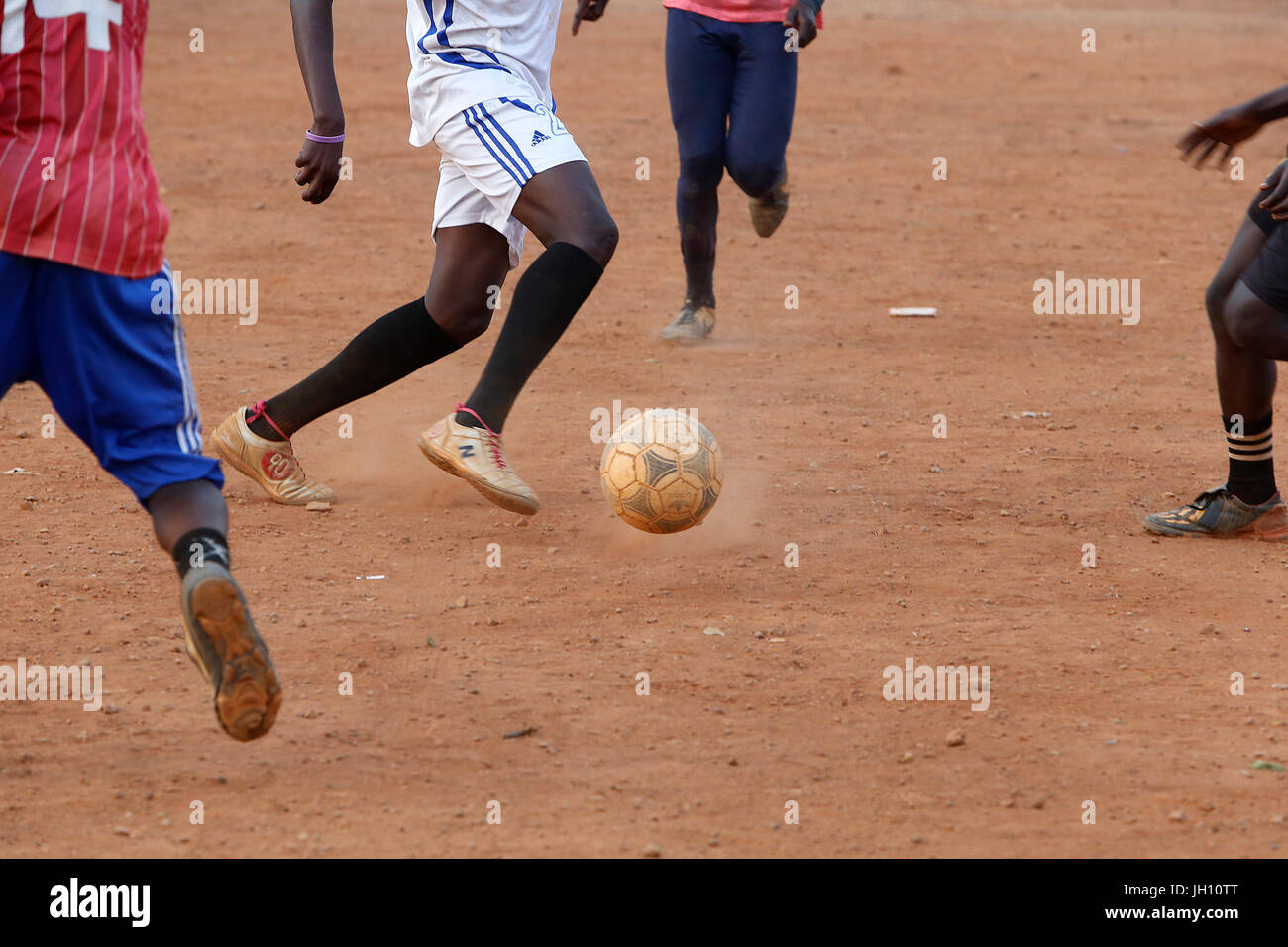 Football in Mulago. Uganda Stock Photo - Alamy