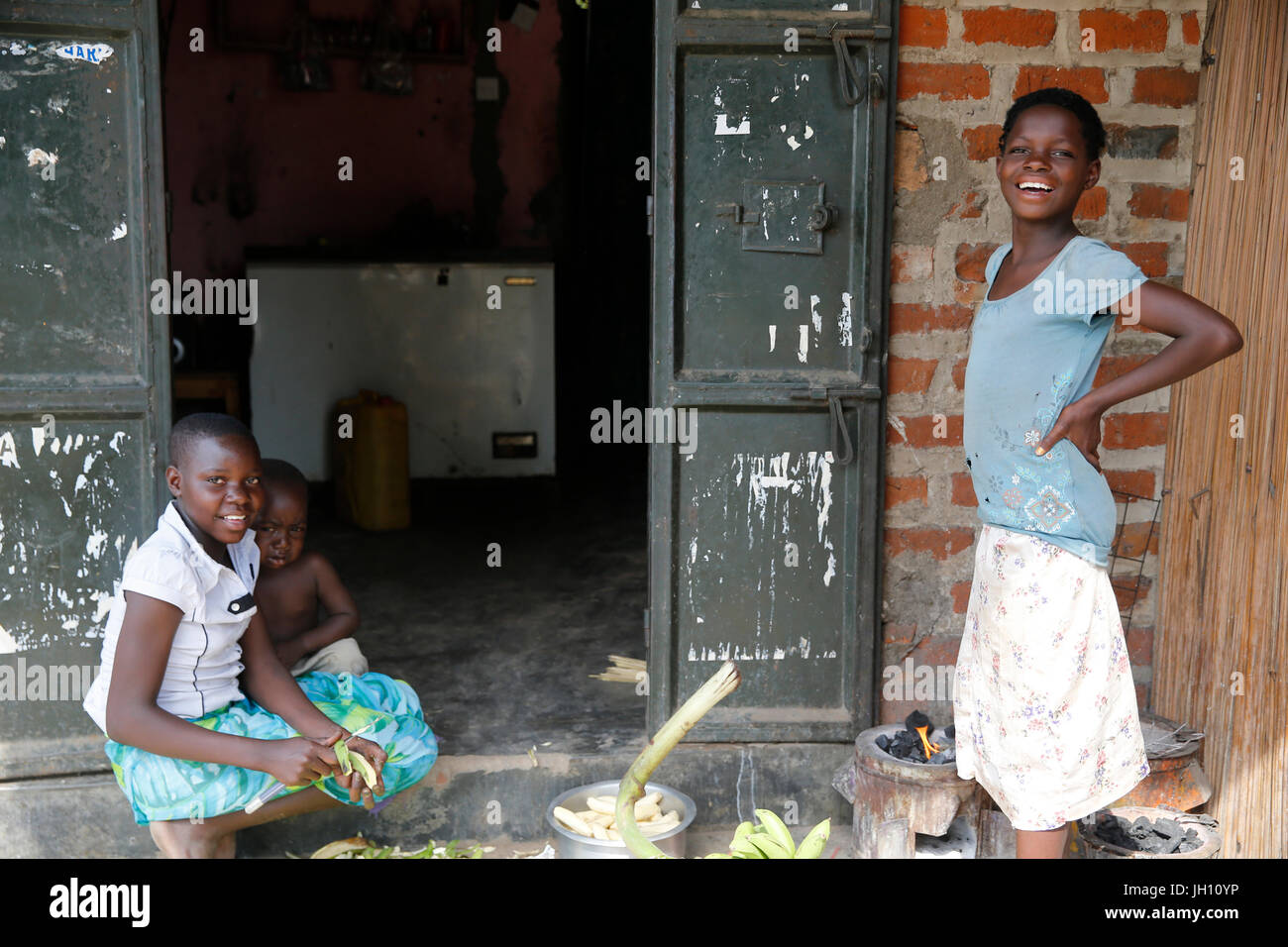Masindi children. Uganda Stock Photo - Alamy