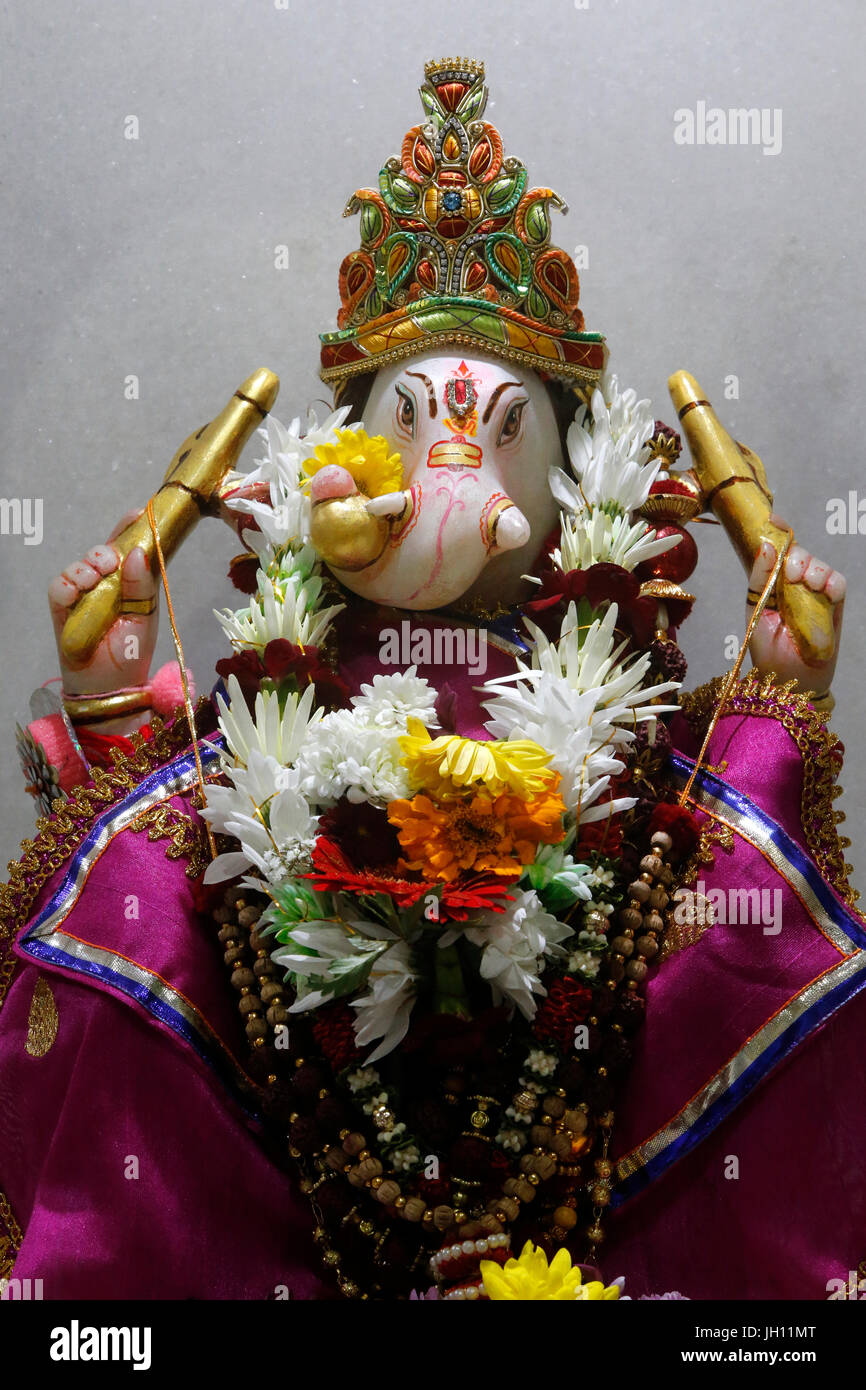 Sanatan Mandir hindu temple, Leicester. Ganesh murthi. United kingdom ...