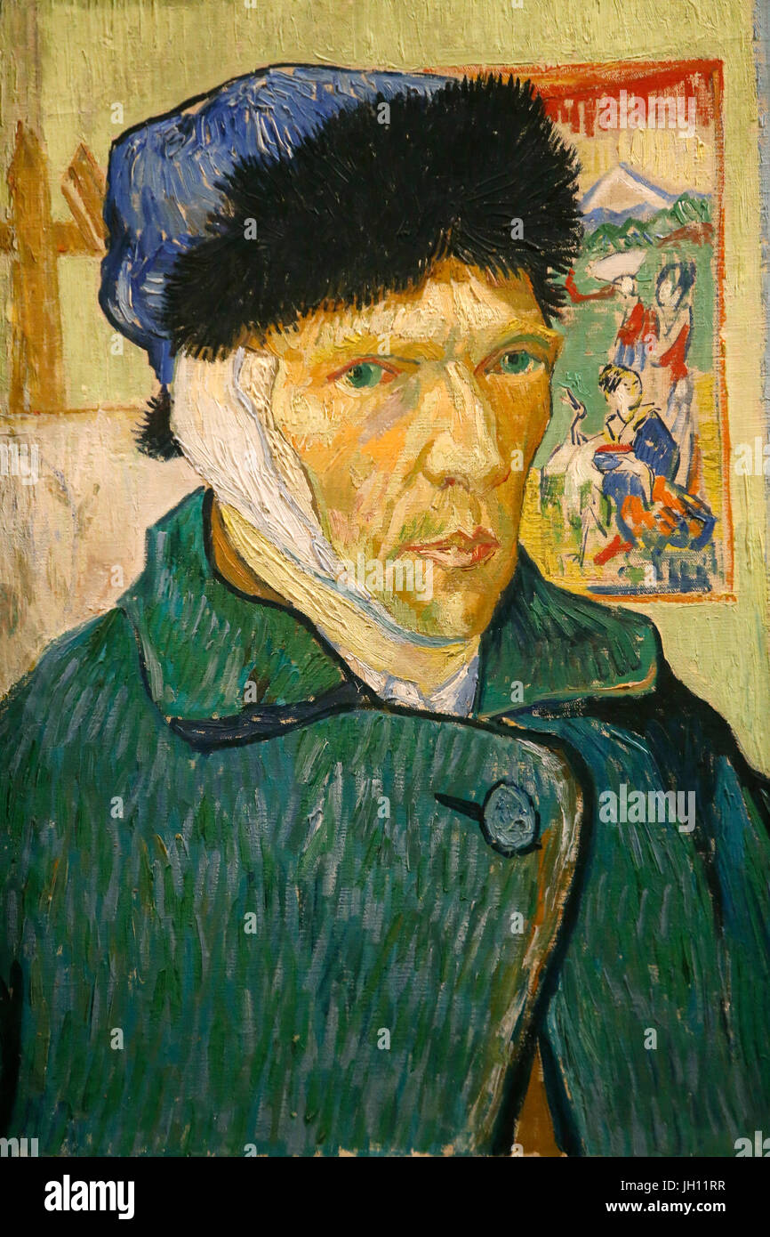 The Courtauld Gallery. Vincent Van Gogh. Self-portrait with a bandaged ...
