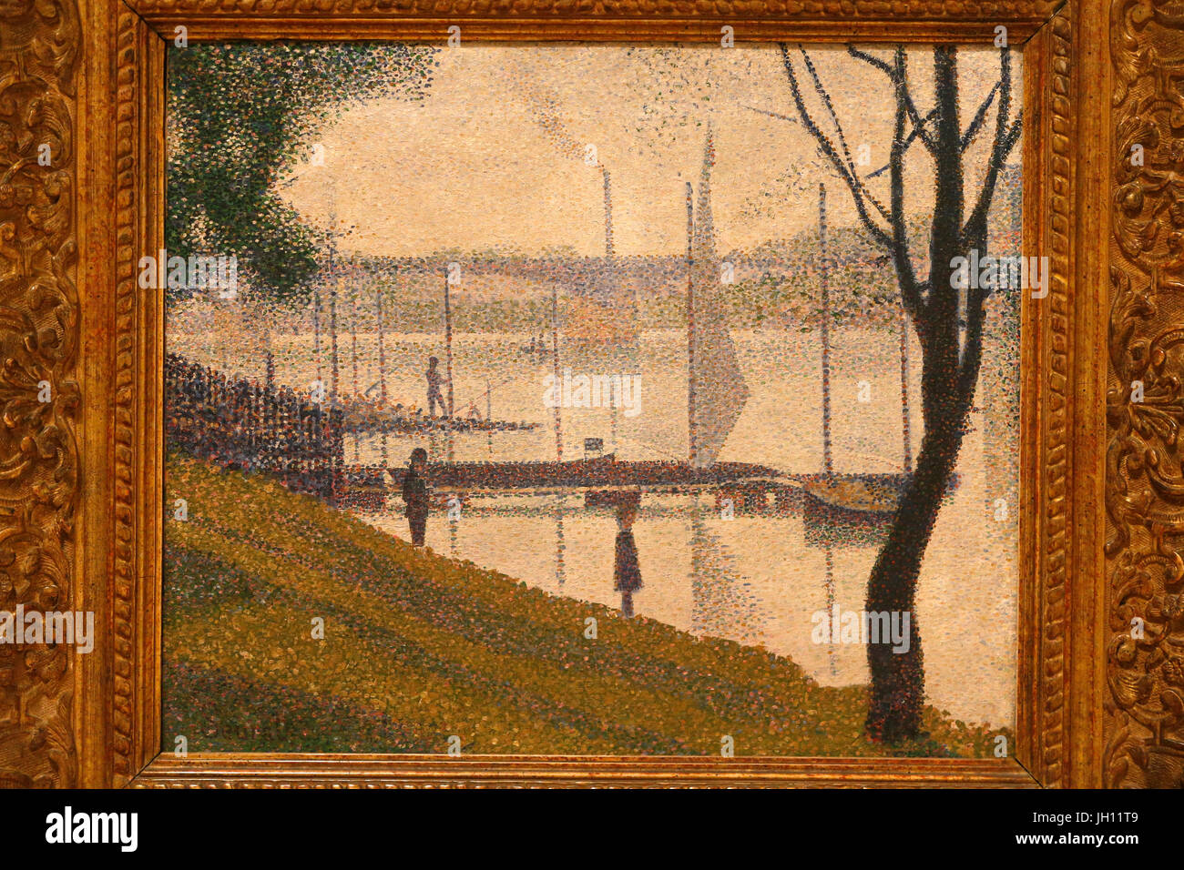 The Courtauld Gallery.Georges Seurat. The Bridge at Courbevoie. 1886-87 ...