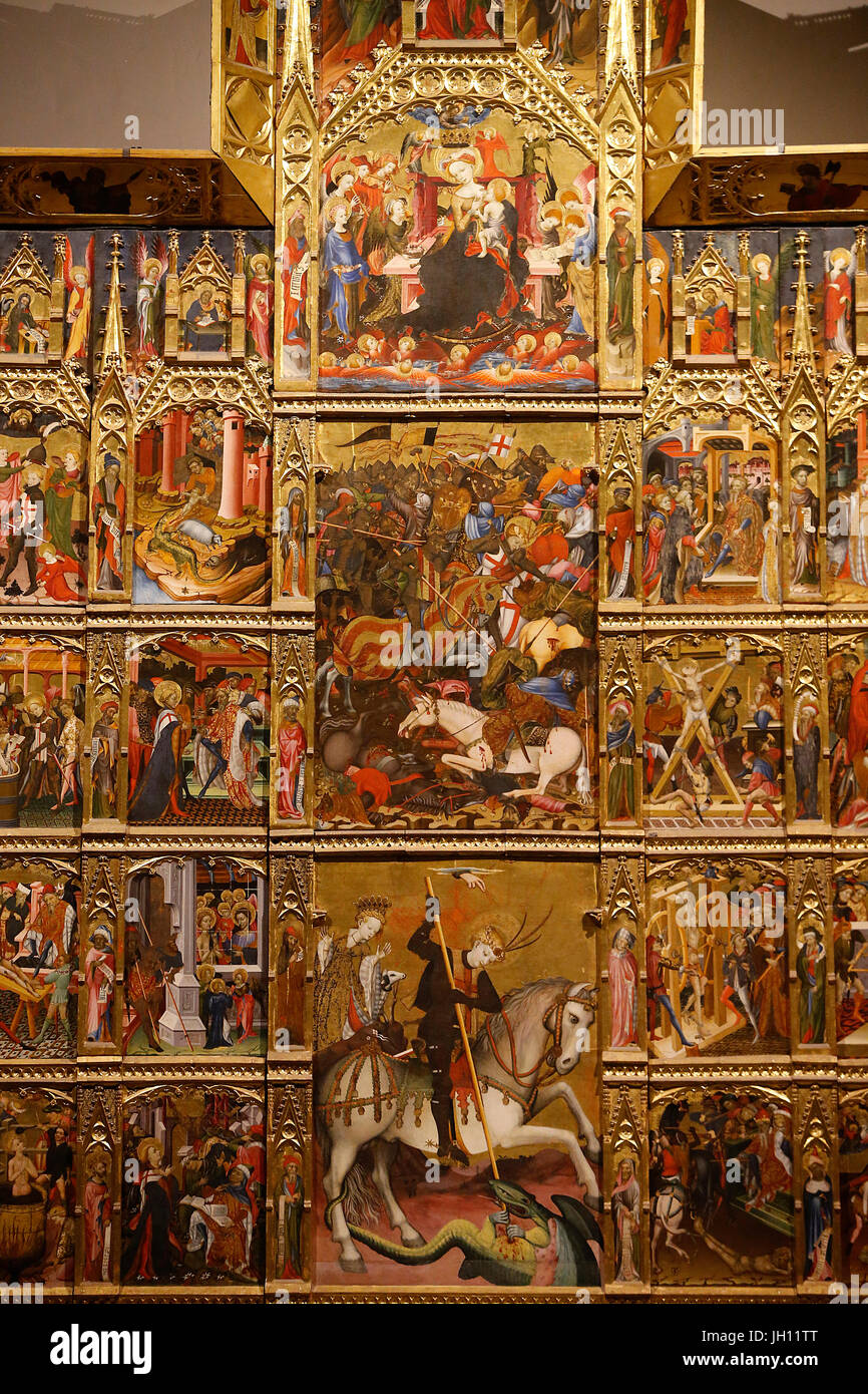 The Victoria and Albert Museum. Retable of St George. Spain, about 1410 ...
