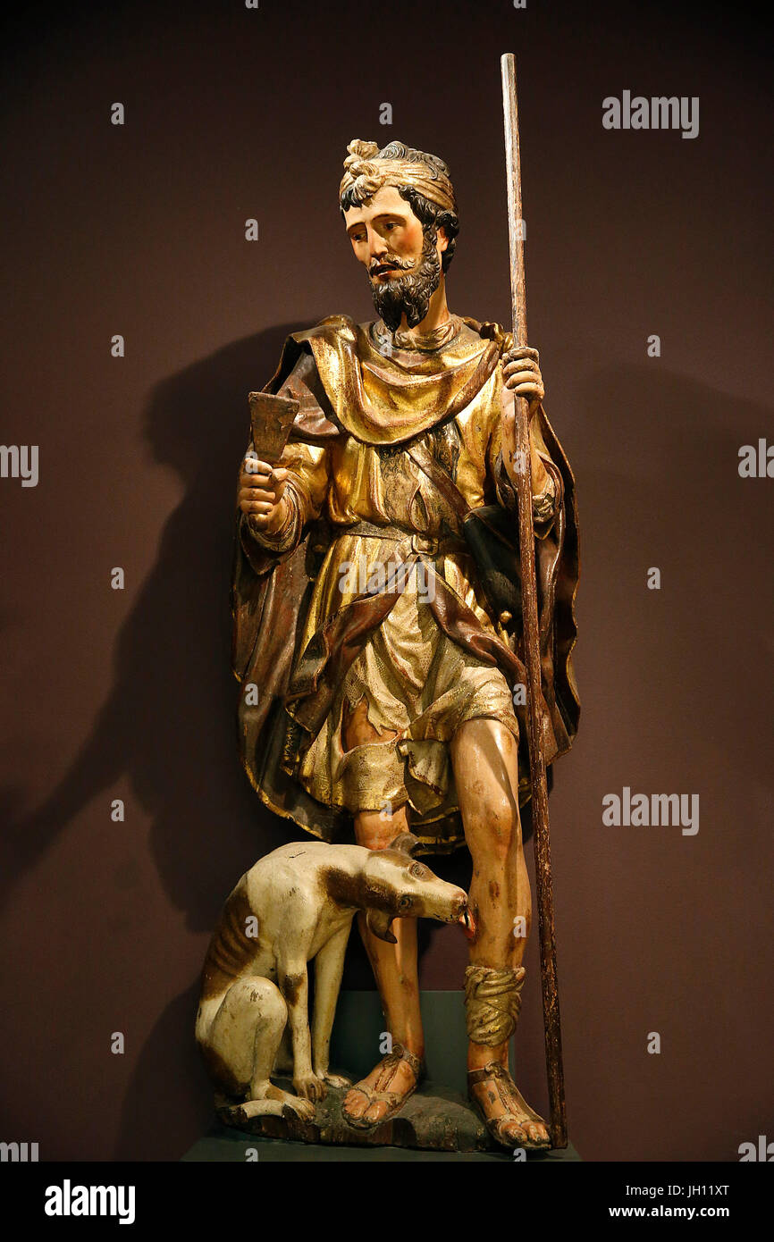 The Victoria and Albert Museum. St Roch. About 1540-50. Spain, La Rioja ...
