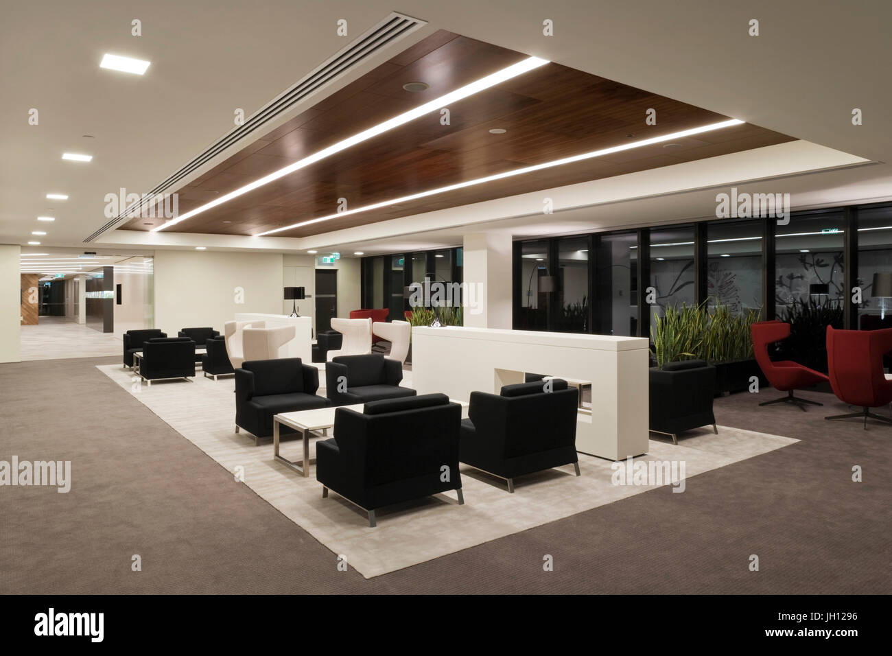 Office lounge area. Office fitout, Melbourne, Australia. Architect ...