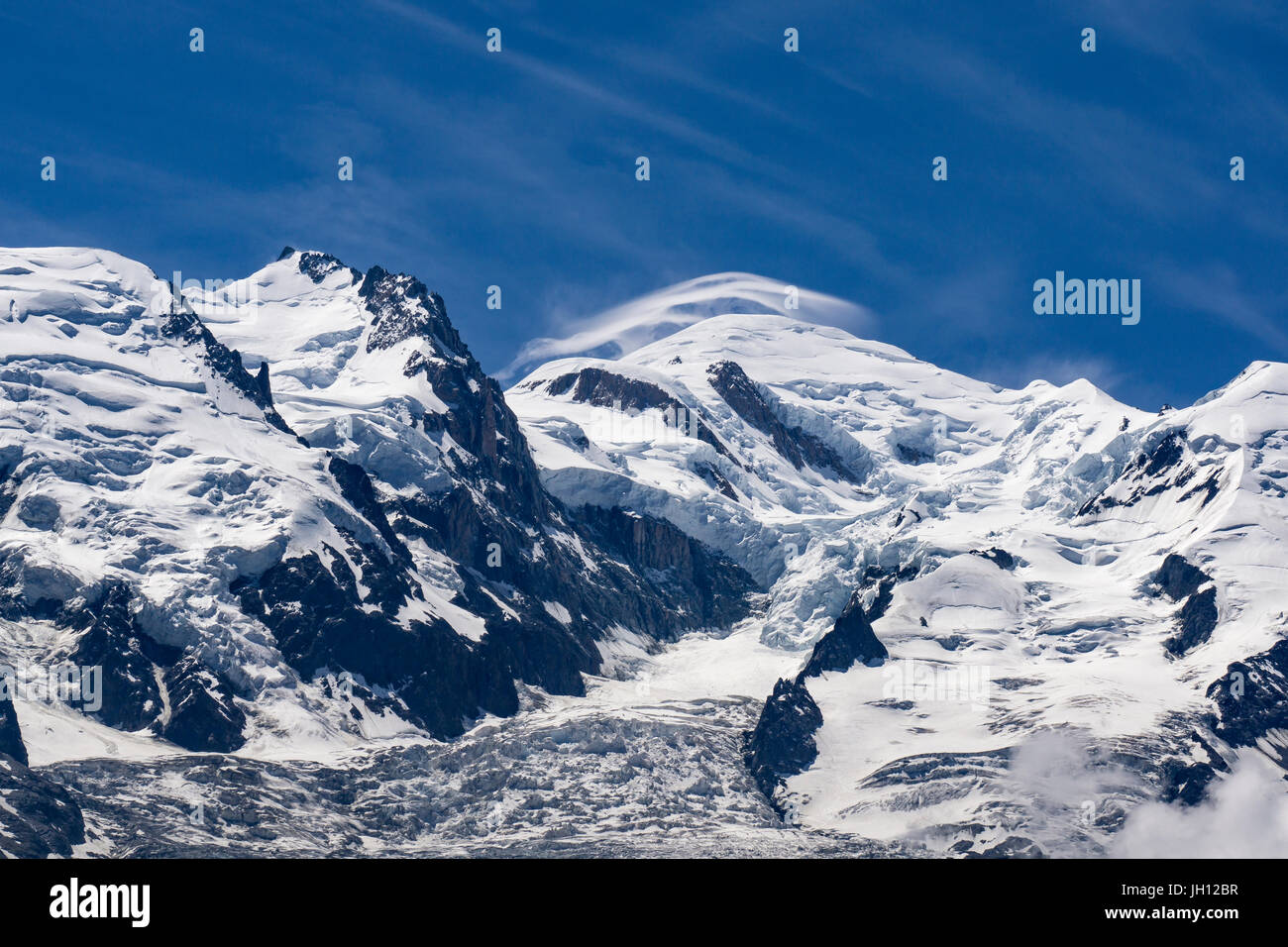 View of the Mont Blanc on a beautiful sunny day. French Alps Stock Photo - Alamy