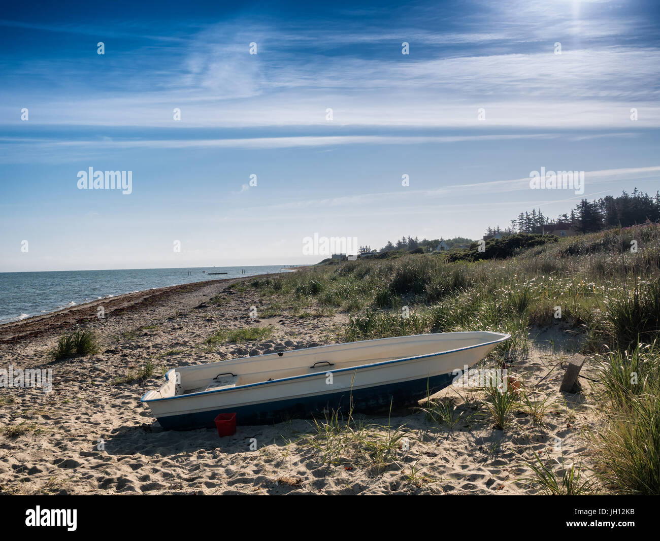 Danish Fjellerup beach in Djurs, Denmark Stock Photo - Alamy