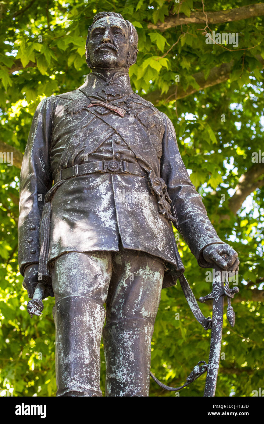 A statue of Field Marshal Sir John Fox Burgoyne situated on Waterloo ...