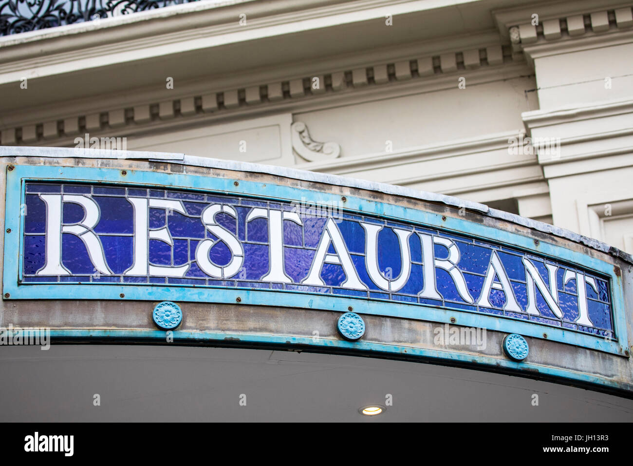 A vintage Restaurant Sign Stock Photo - Alamy
