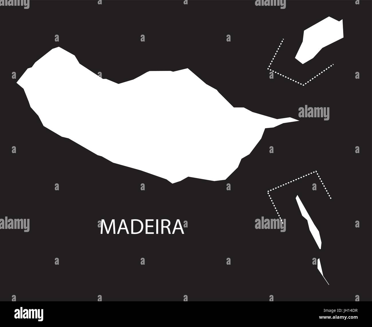 Map madeira europe Stock Vector Images - Alamy