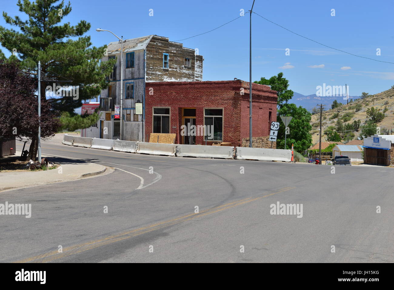 The main street of Pioche in Nevada Stock Photo - Alamy