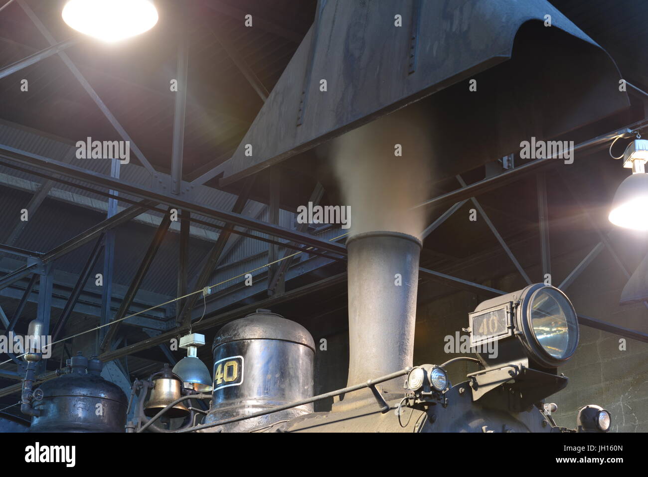A steam engine vent at an Engine shed in Nevada Stock Photo - Alamy