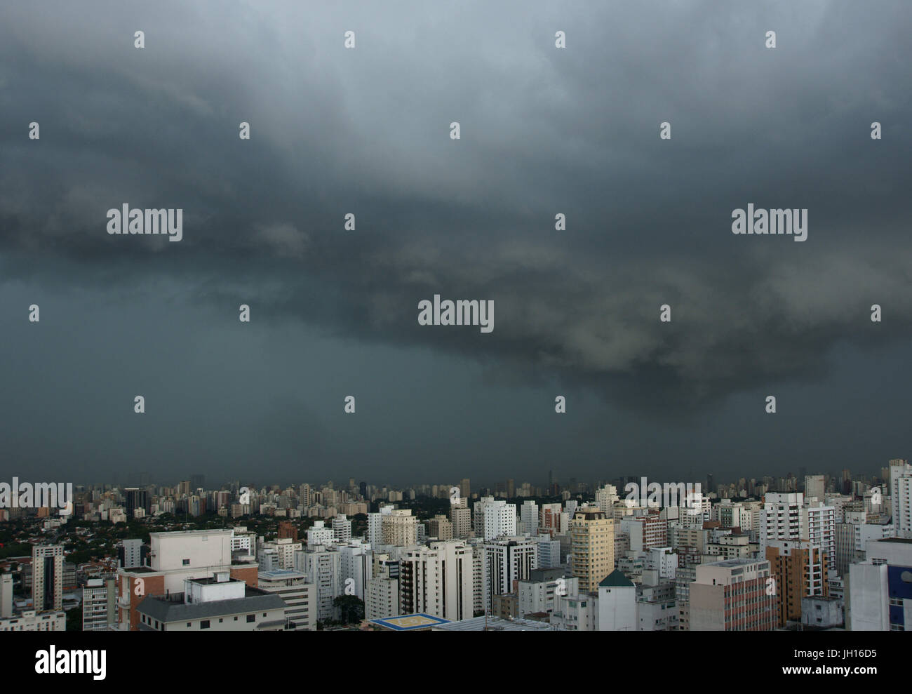 Cloudy day, rain, city, Capital, São Paulo, Brazil Stock Photo - Alamy