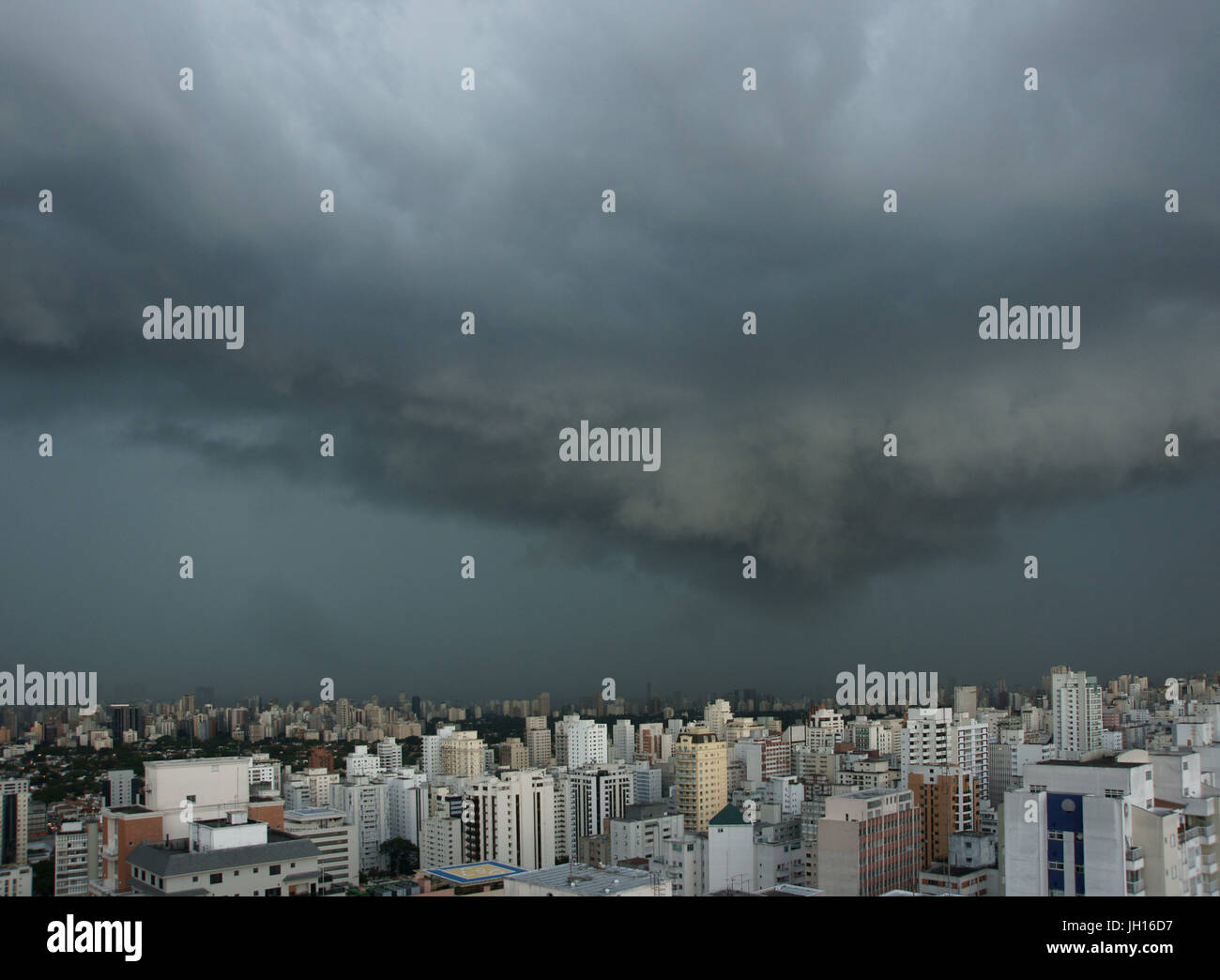 Cloudy day, rain, city, Capital, São Paulo, Brazil Stock Photo - Alamy
